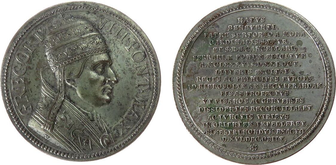 Vatikan Suitenmedaille o.J. Bronze versilbert Innocent XIII. (Innozent ...