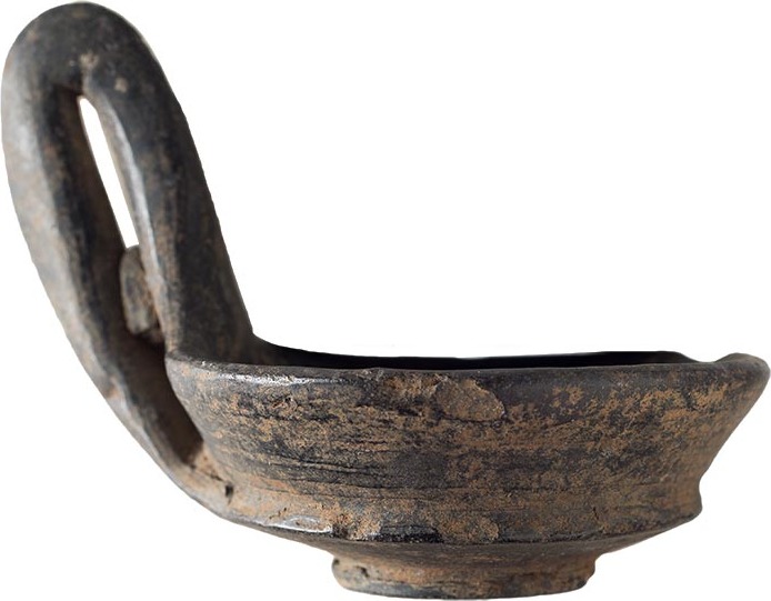 ca. 6th century BC Etruscan Miniature Bucchero One Handled Kantharos ...