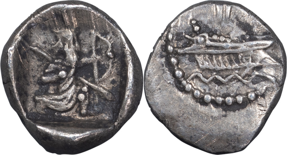 Ancient Greek Regnal II, 364-363 BC Phoenicia, Sidon, `Abd`aštart ...
