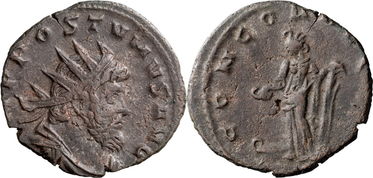 Ancient Roman late 267-268 AD Aureolus, in name of Postumus ...