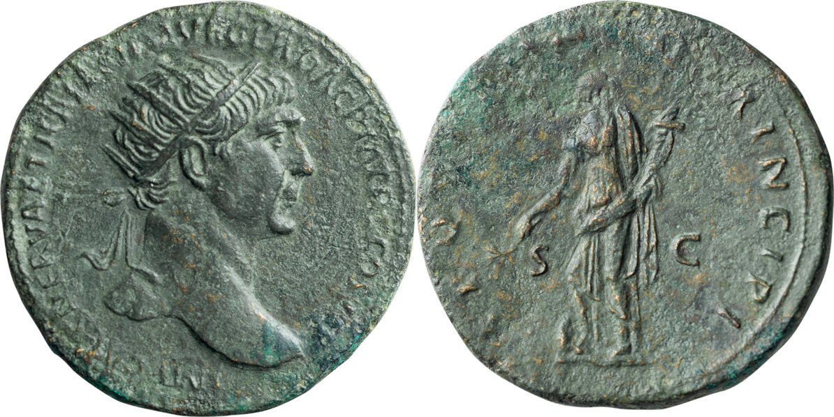 Ancient Roman 103-11 AD Trajan. Dupondius | MA-Shops