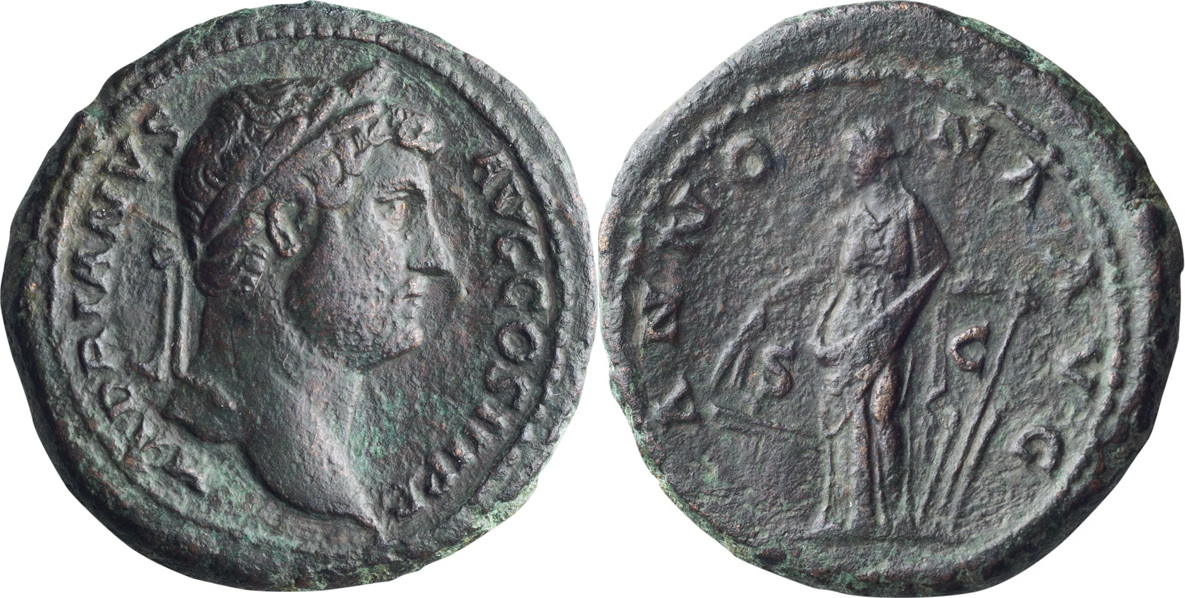 Ancient Roman c. 132 AD Hadrian. | MA-Shops