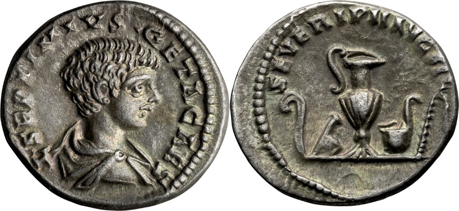 Ancient Roman Denarius Geta as Caesar | MA-Shops