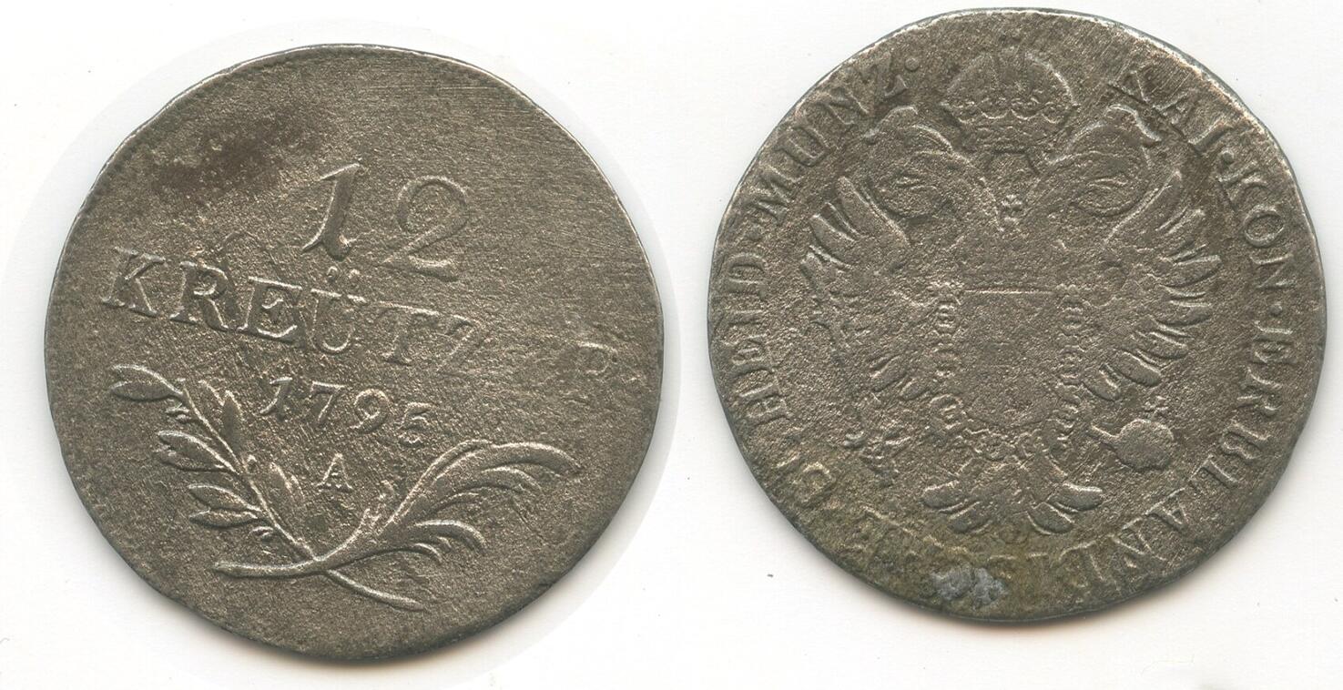 RDR Österreich 12 Kreuzer 1795 A Wien H0102 - Franz II. 1792-1835 Austria F, rauh | MA-Shops