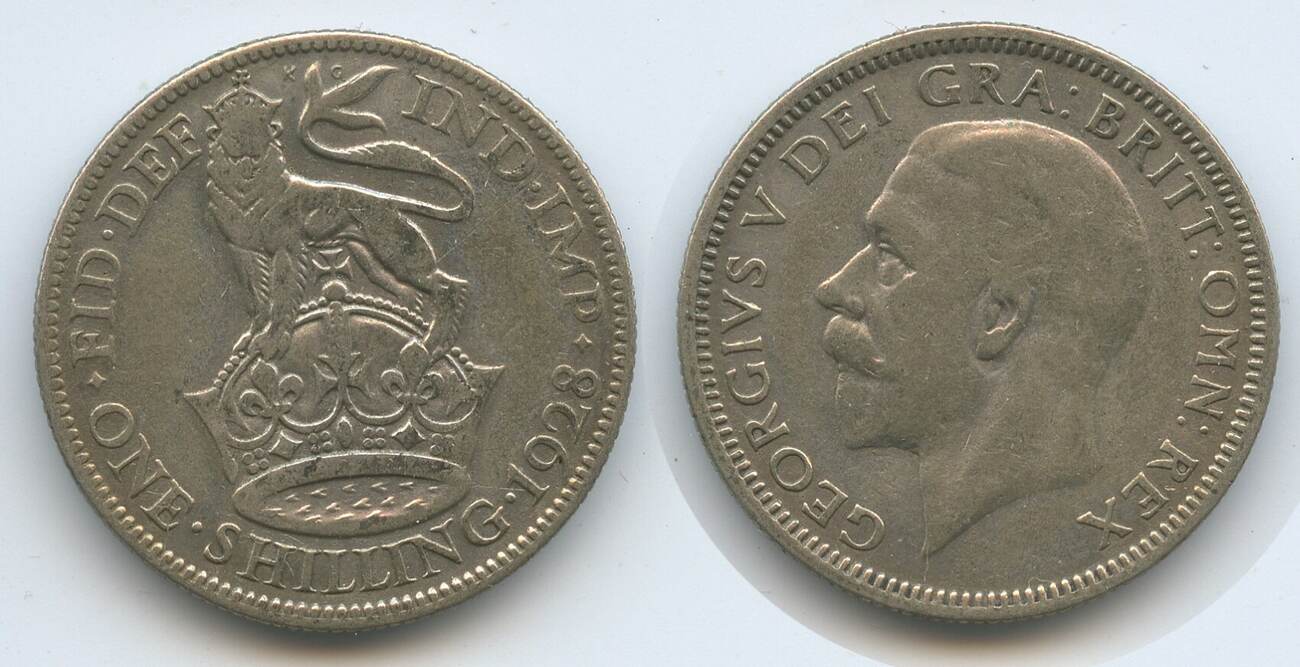 Großbritannien One Shilling 1928 H0503 - King George V. 1910-1936 Great ...