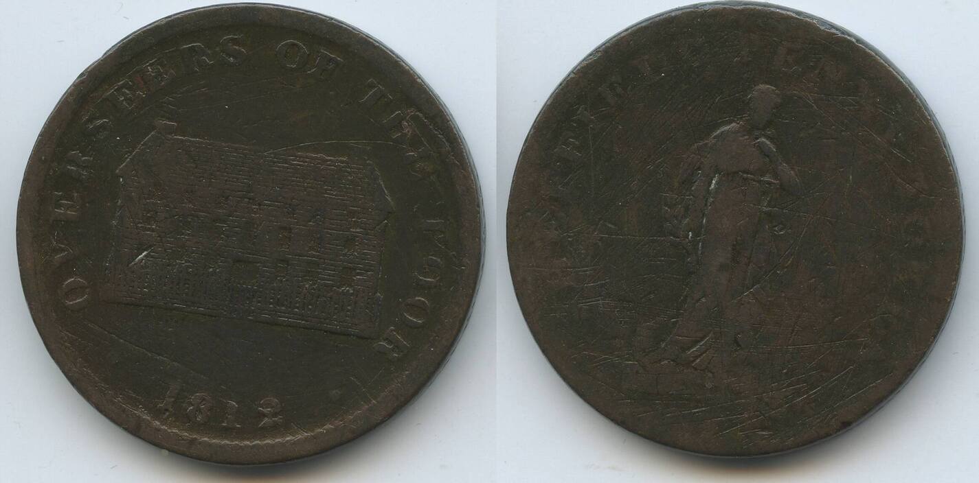 Großbritannien Great Britain United Kingdom One Penny Workhouse Token ...