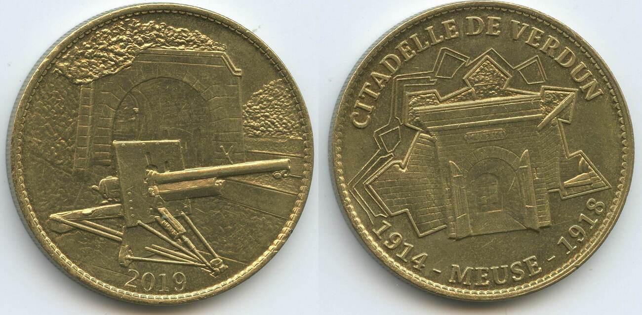 Frankreich Medaille 2019 M861 - Citadelle de Verdun 1914-1918 Meuse ...