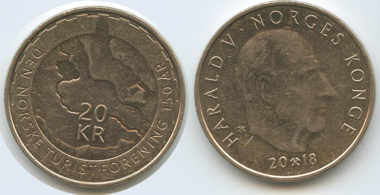 Norwegen 20 Kroner 2018 G2479 - 150th Anniversary of the Norwegian ...