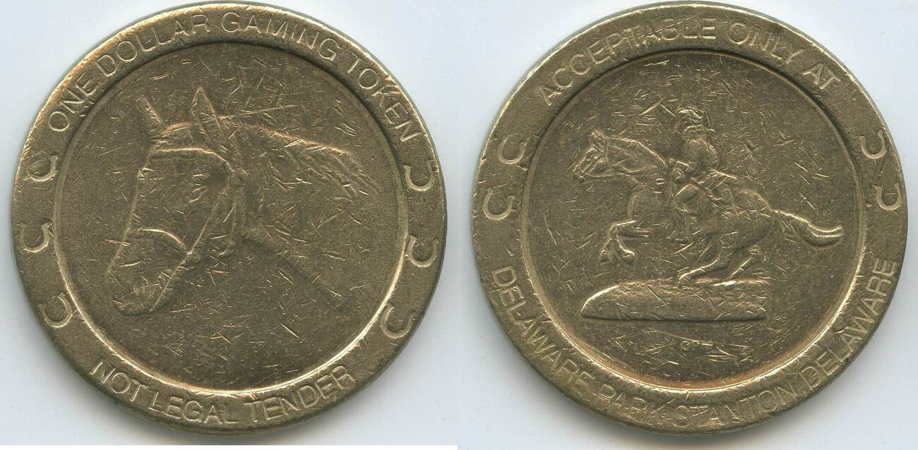 Vereinigten Staaten von Amerika 1 Dollar Horse Racing Token 1979 GY713 ...