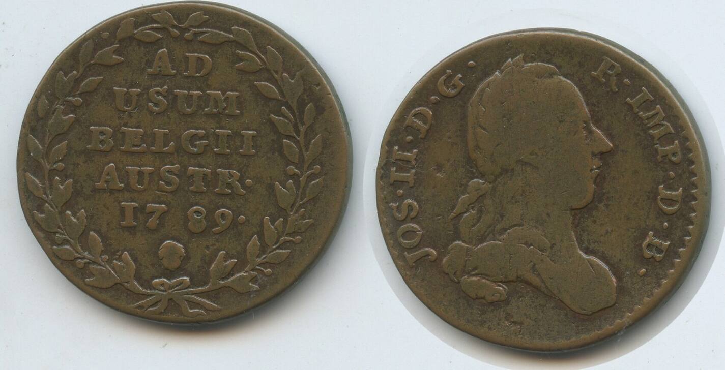 RDR Österreichische Niederlande Belgien 2 Liards (2 Oorden) 1789 G7776 ...