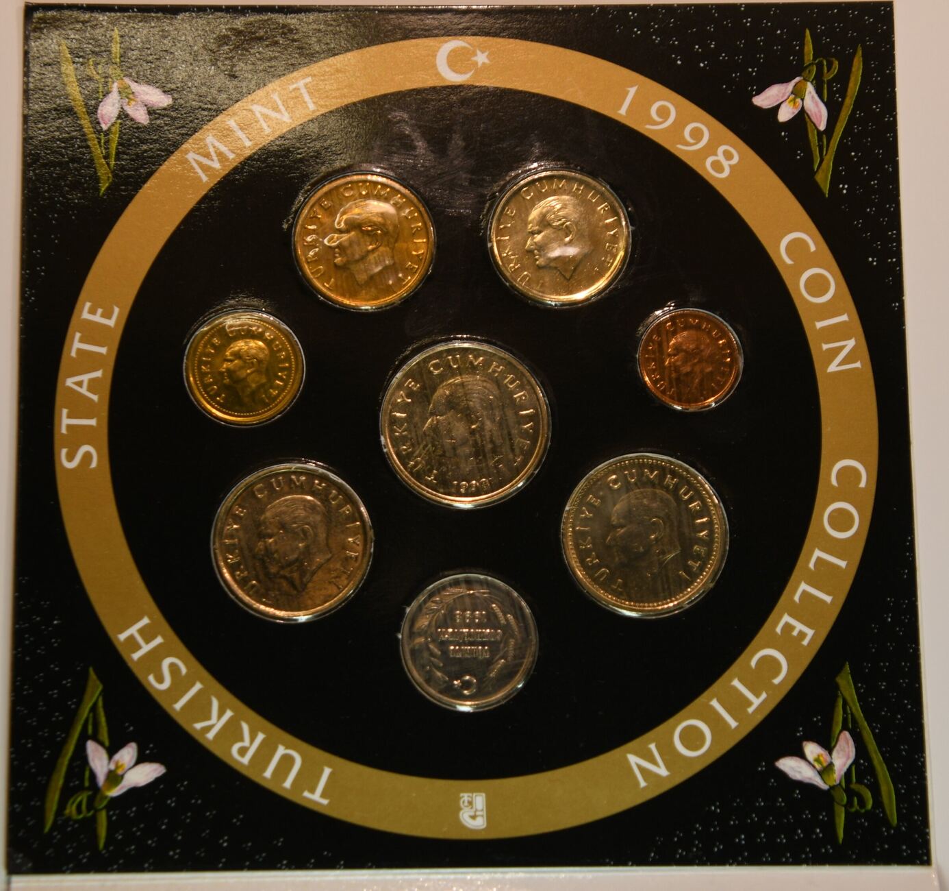 Türkei Offizieller Kursmünzensatz 1998 GN1112 - Original KMS Coins Mint ...