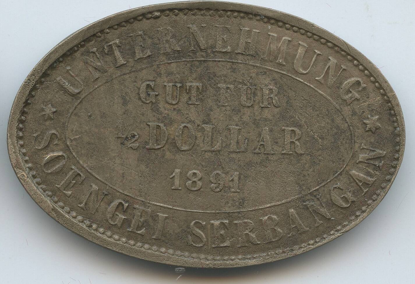 Sumatra Deli - Niederländisch-Indisch ½ Dollar Plantage Token ...