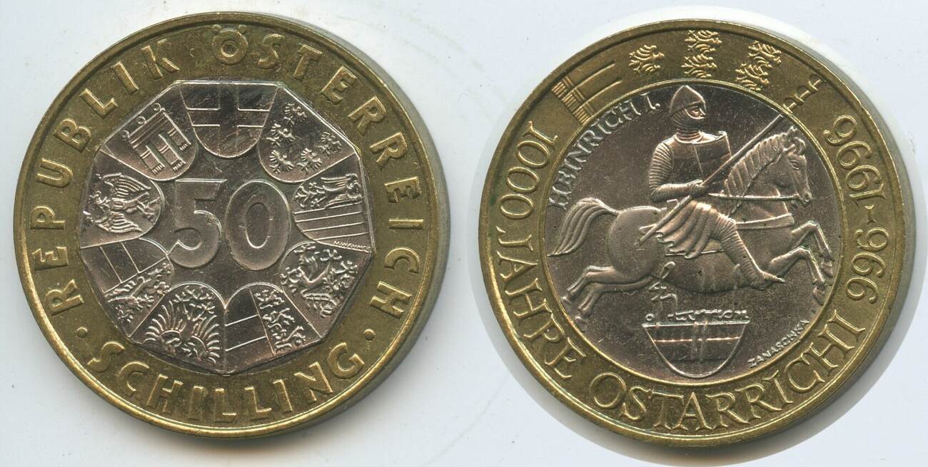 Österreich 50 Schilling 1996 G12252 - 1000 Jahre Ostarrichi 996-1996 ...
