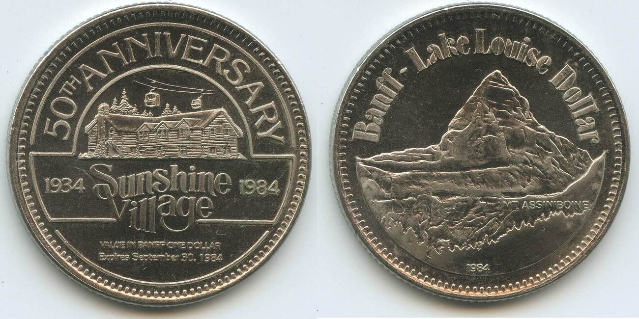 Kanada Banff Alberta Banff-Lake Louise Dollar 1984 M#7366 - 50th ...