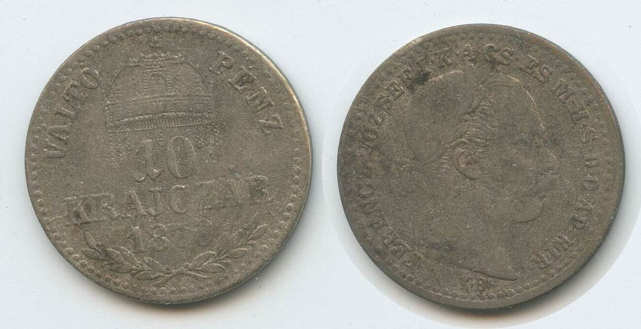 Österreich Ungarn Kaiserreich 10 Krajczar Silber 1870 KB Kremnitz H1389 - Franz Joseph I. 1848 ...