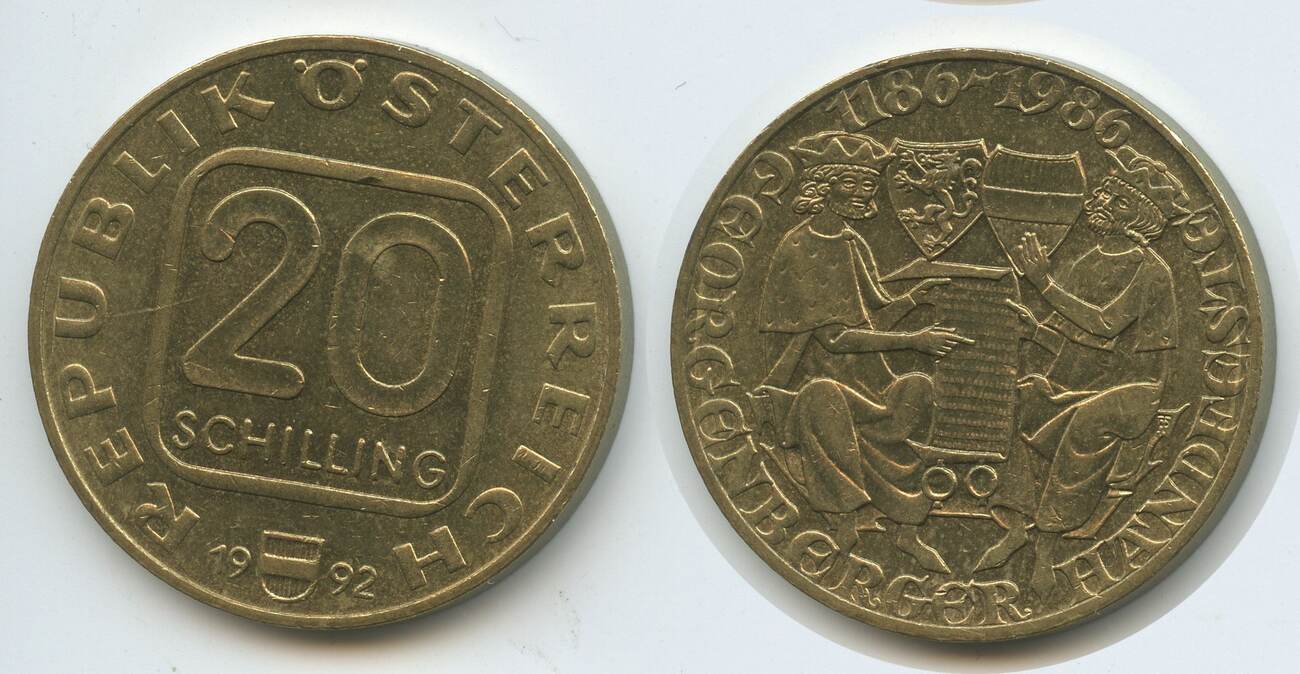 Österreich 2.Republik 20 Schilling 1992 G15650 - Georgenberger ...