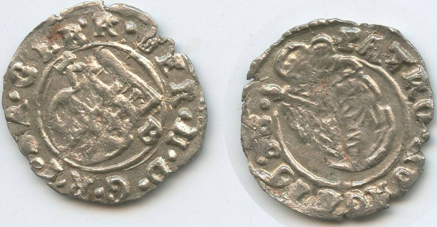 RDR Österreich Ungarn 1 Denar Silber 1638 KB Kremnitz H1066 - Ferdinand ...