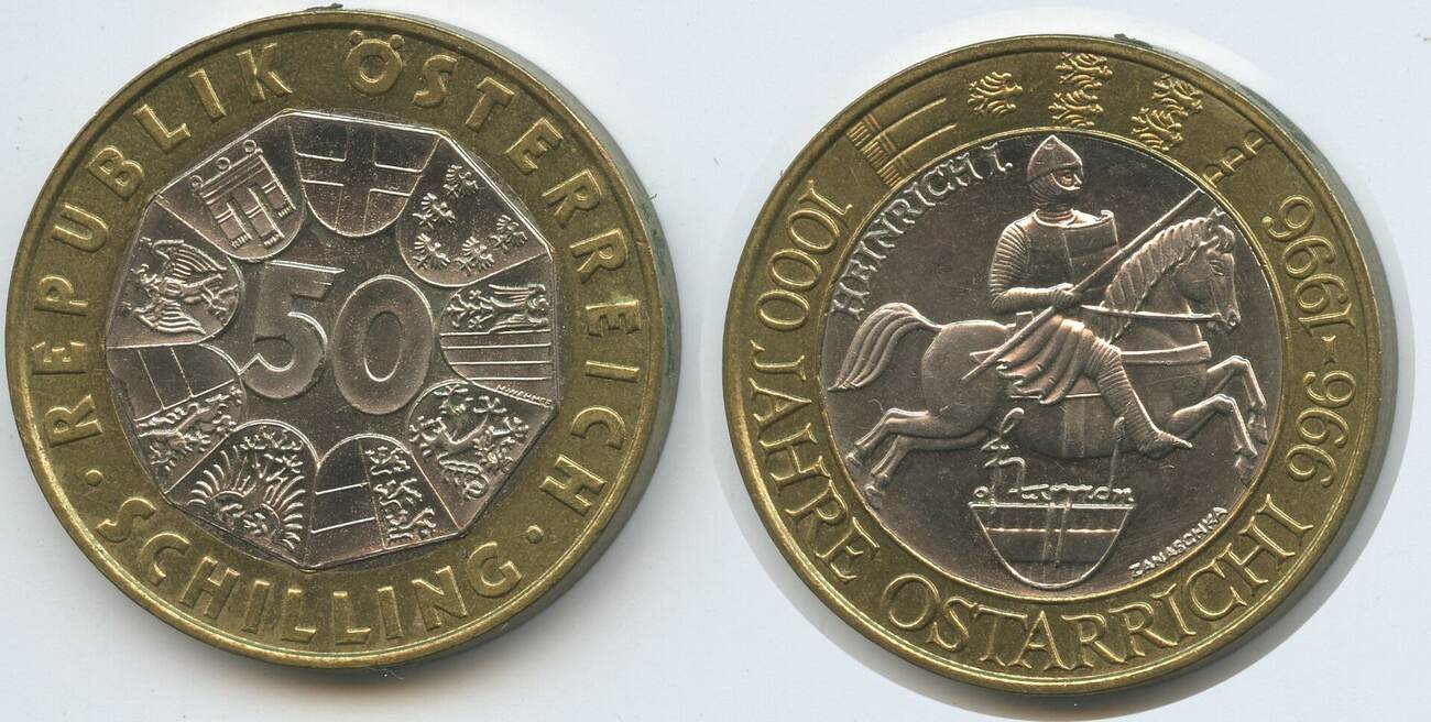 Österreich 50 Schilling 1996 G12252 - 1000 Jahre Ostarrichi 996-1996 ...