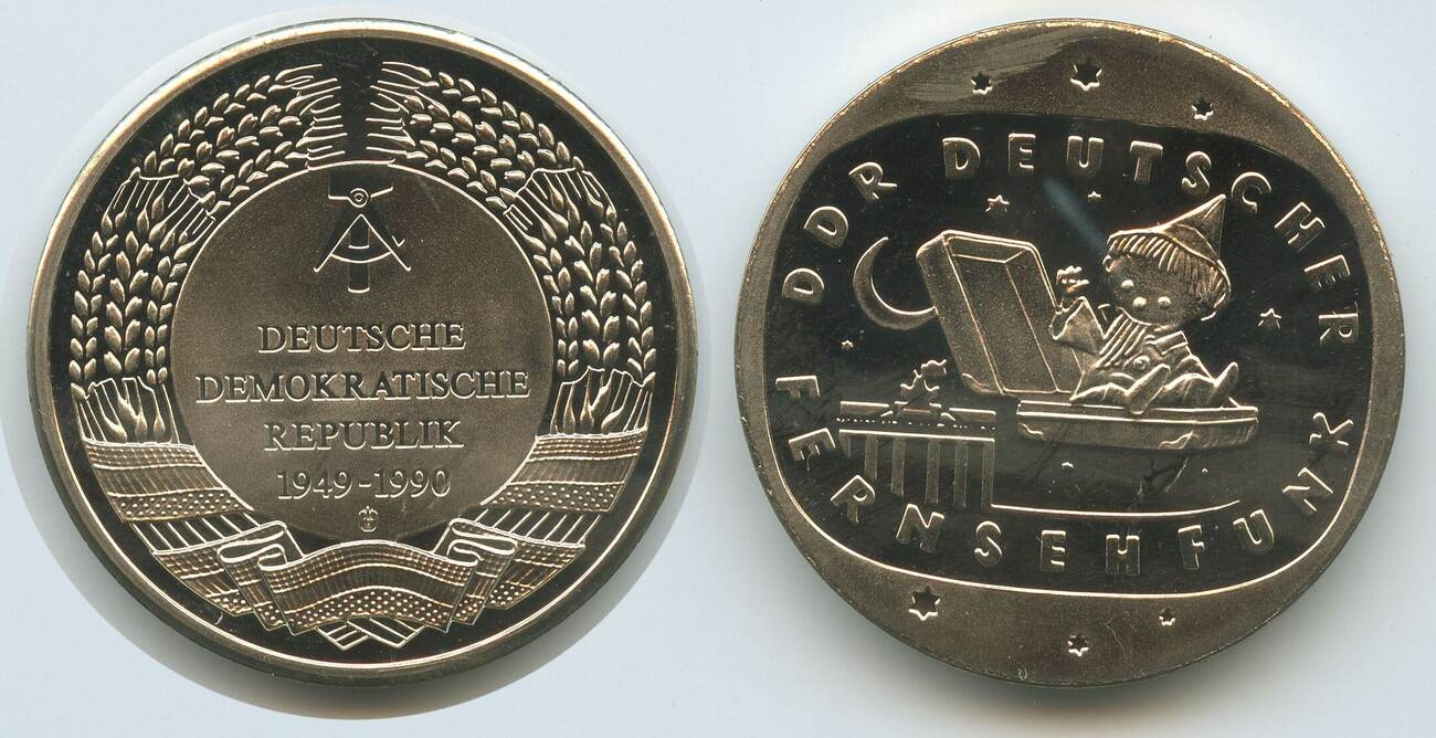 Deutsche Demokratische Republik Medaille 1949-1990 G1732 - Sandmännchen DDR Deutscher ...