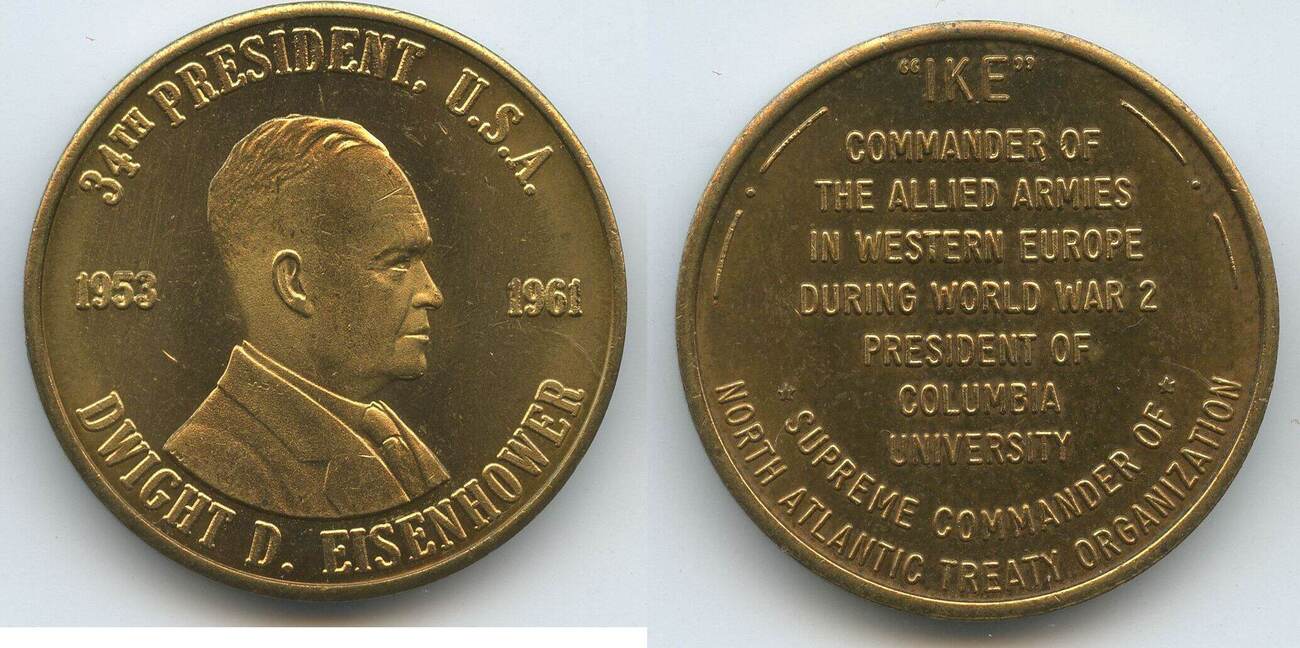 Vereinigten Staaten von Amerika USA Medaille nd. G13753 - Dwight D ...