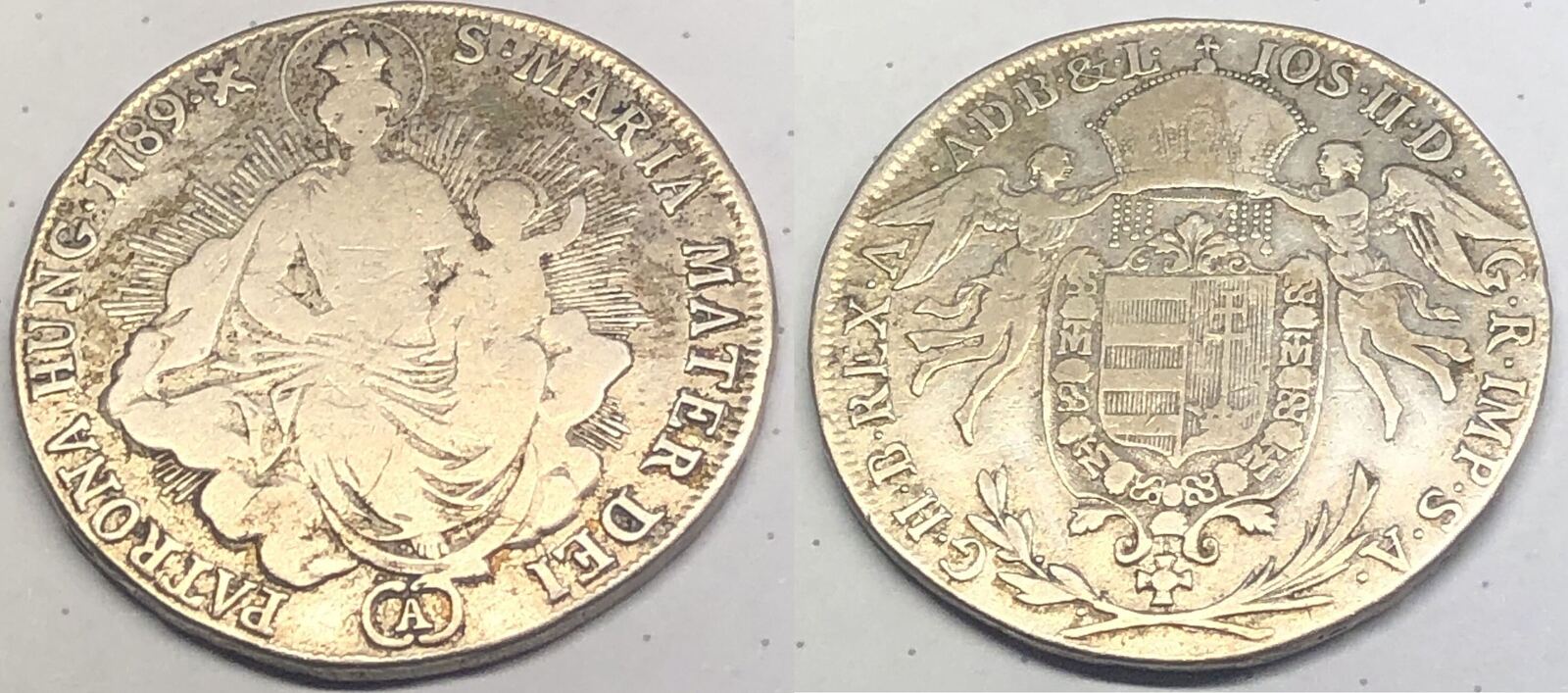 RDR Österreich Ungarn 1/2 Taler Silber 1789 A Wien GB1222 - Joseph II ...