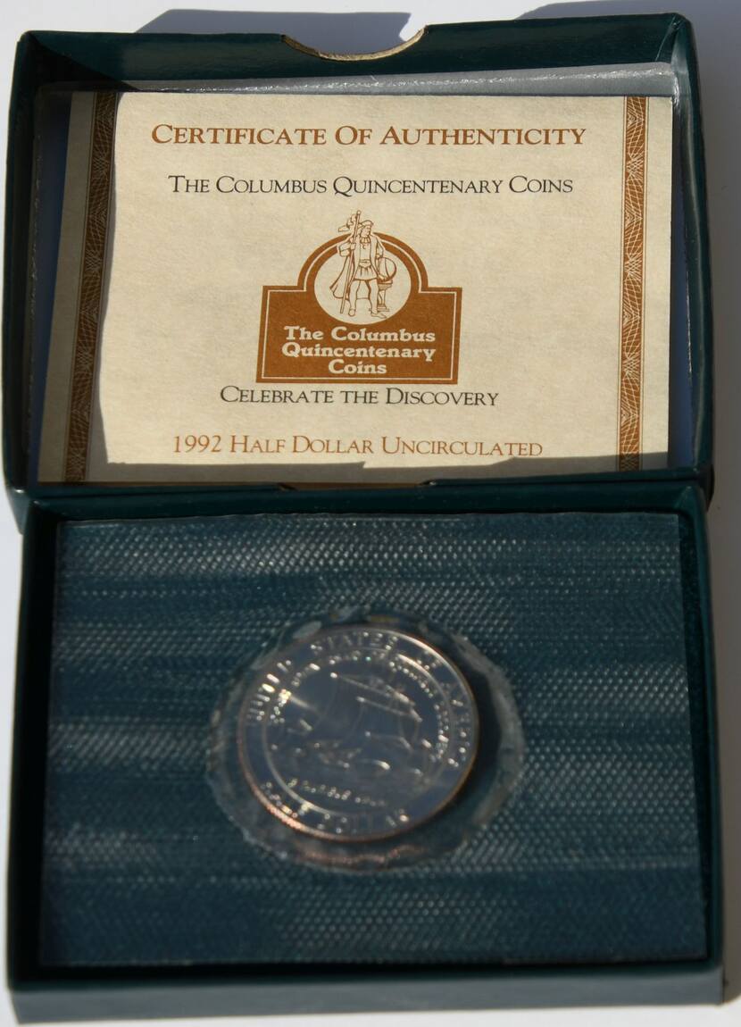 Vereinigten Staaten von Amerika USA ½ Dollar 1992 GN563 - Christopher ...