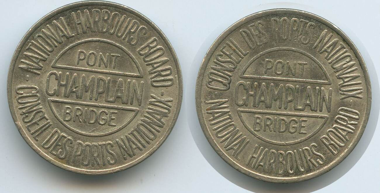 Kanada 20 Para Brücken-Token Transit token nd. (1962-1990) T288 - Toll ...