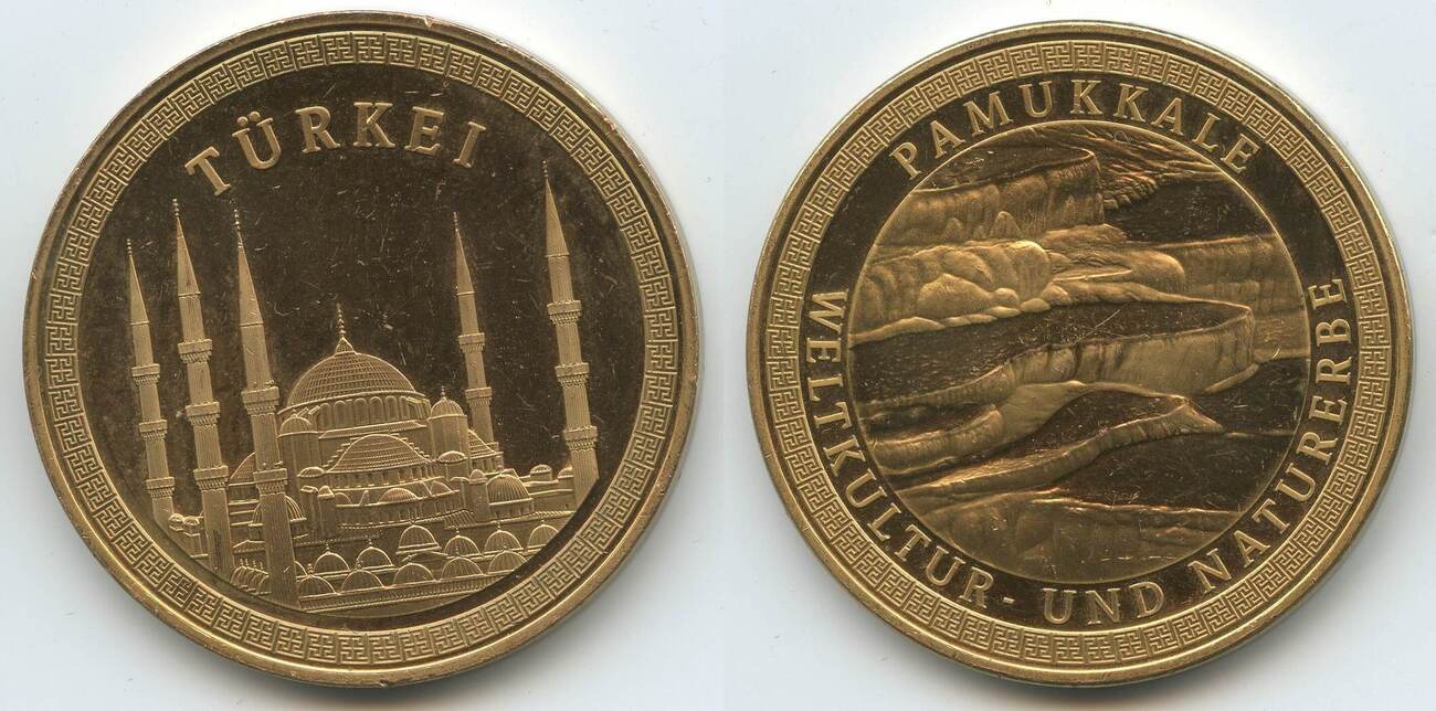 Türkei Medaille Souvenir Token nd. GX307 - Pamukkale Weltkultur- und ...