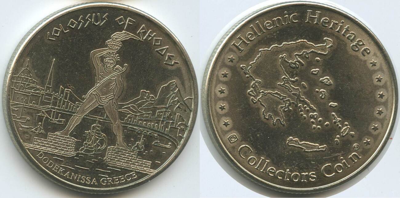 Griechenland Greece Medaille Souvenir Collectors Coin nd. GX1475 ...