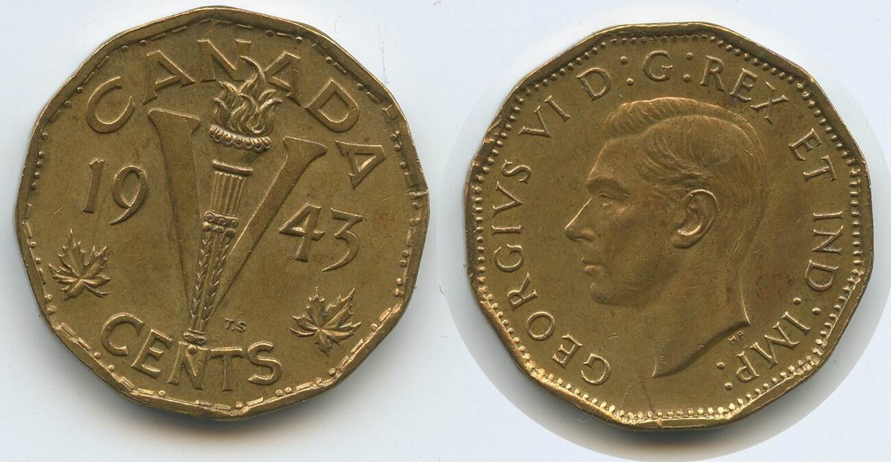 Kanada 5 Cents (V Cents) 1943 G6473 - Victory King George VI. 1936-1952 Tombac Canada aEF | MA-Shops
