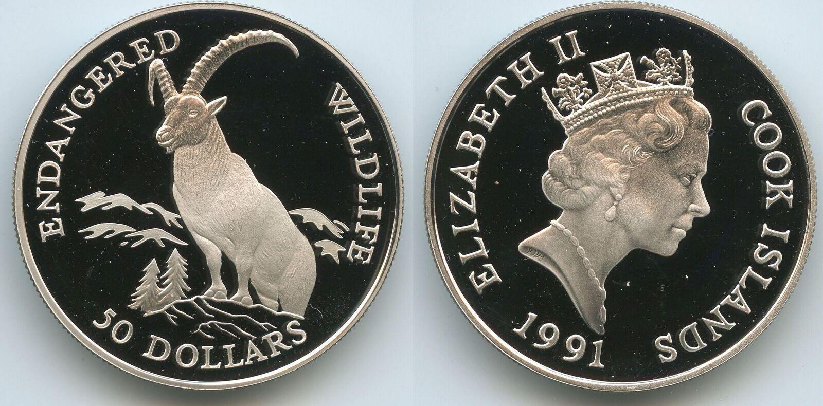 Cook Inseln - Cook Islands 50 Dollars Silber 1991 G0031 ...