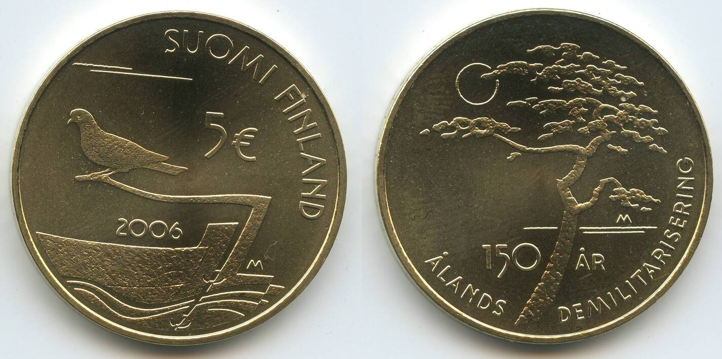 Finnland 5 Euro 2006 PA189 - 150th Anniversary of Demilitarization of ...