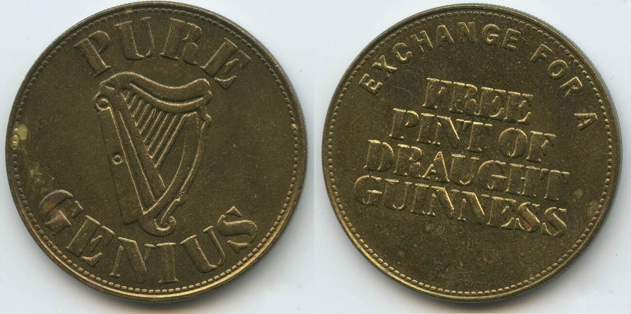 Großbritannien Great Britain United Kingdom Guinness Token Biermarke ...