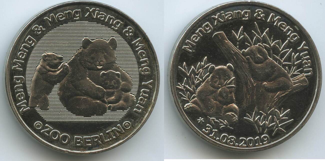 Deutschland Bundesrepublik Zoo Berlin Medaille Souvenir Token 31.08. ...