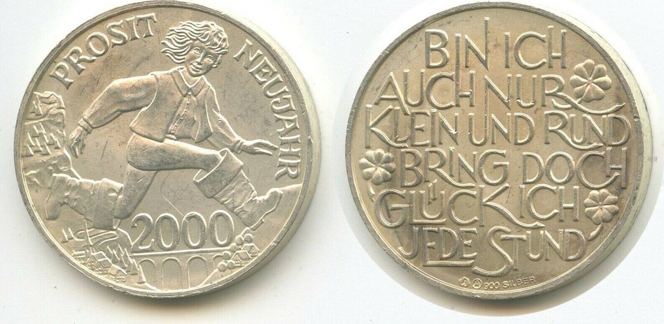 Glücksbringer Neujahrsmünze Glücksmünze 2000 L2481 - Märchen ...