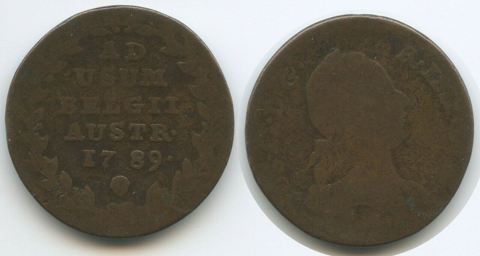 RDR Belgien Österreichische Niederlande 2 Liards (2 Oorden) 1789 Brüssel G5631 - Joseph II. 1764 ...