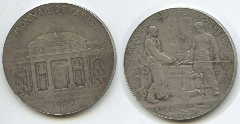 Frankreich Paris Silbermedaille 1900 PA693 - Monnaie de Paris - A. A. A ...