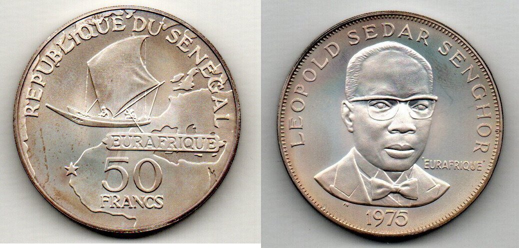 Sénégal 50 Francs 1975 AU | MA-Shops