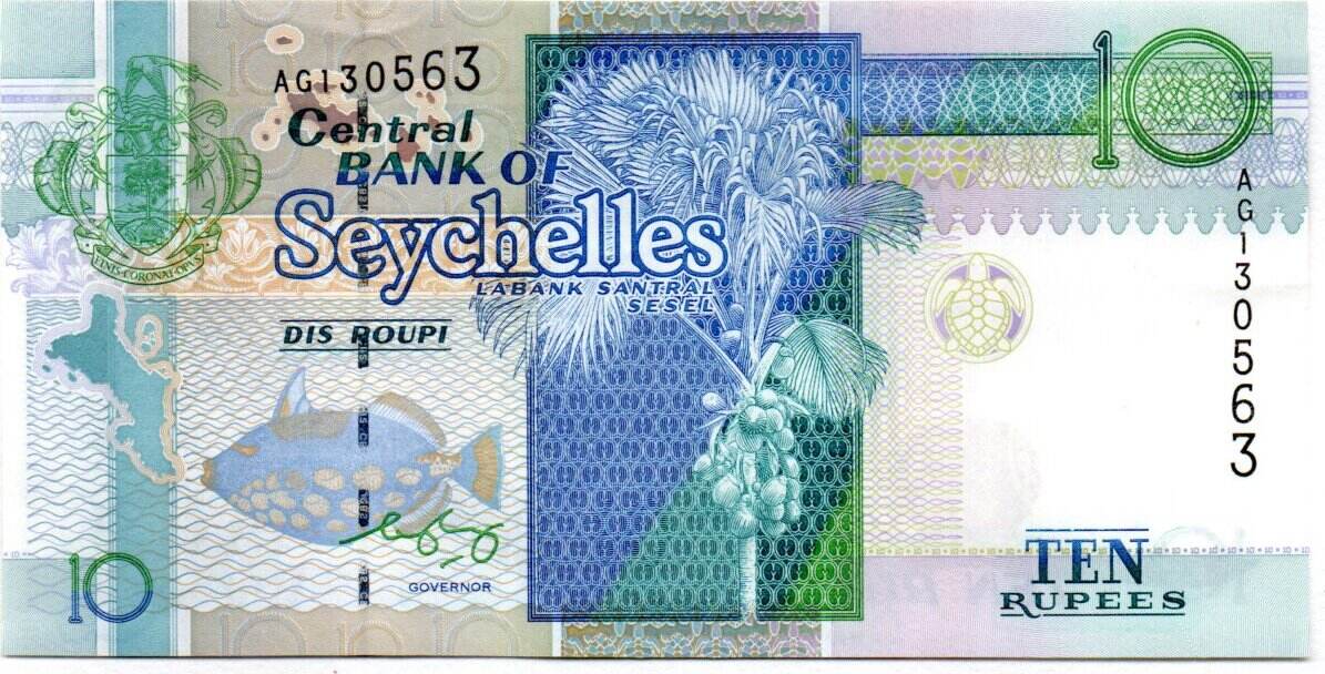 Seychelles 10 Rupees AU | MA-Shops