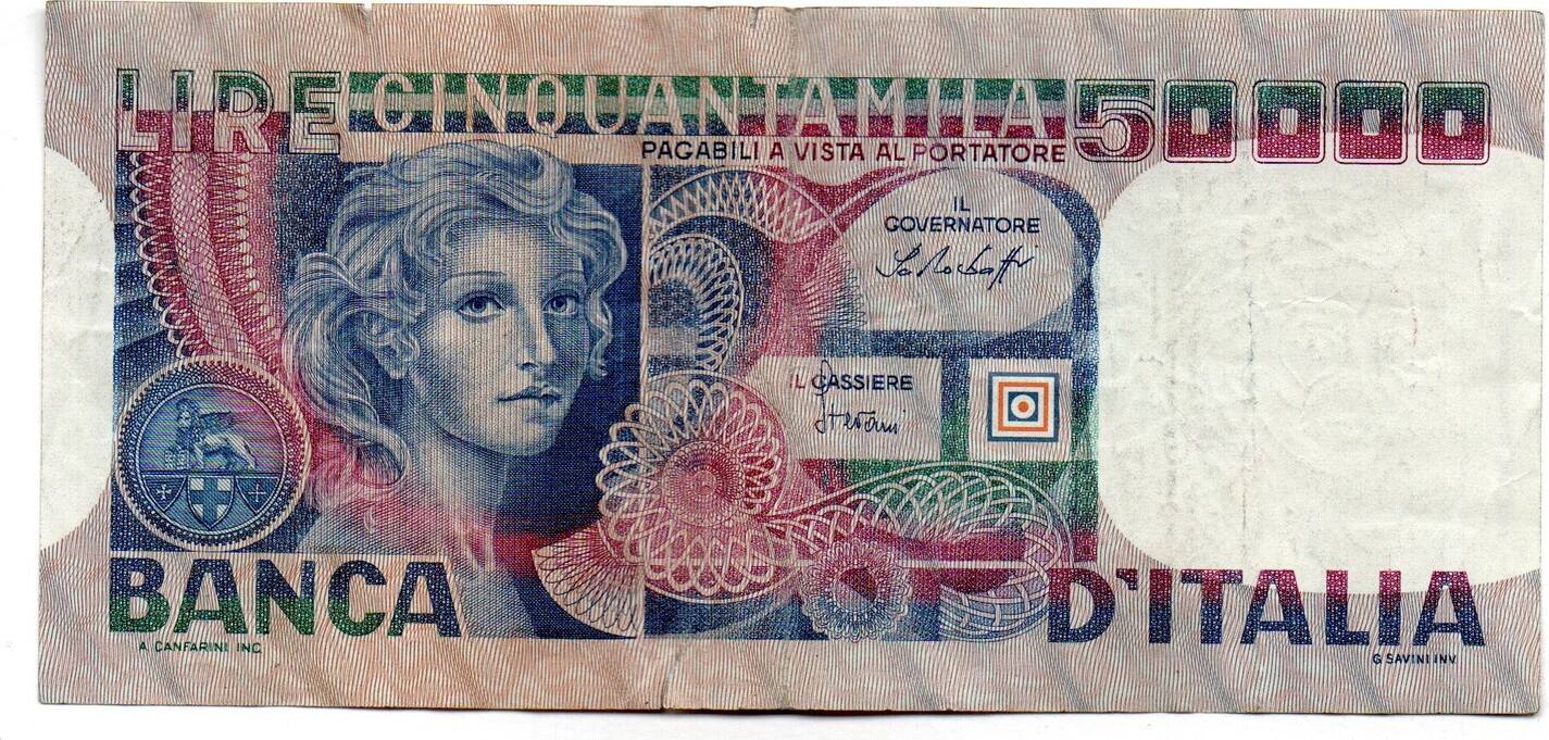Italie - Italy - Italien 50 000 Lires 20/6/1977 F | MA-Shops