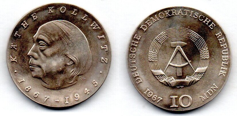 RDA - DDR 10 Mark 1967 Kollwitz AU | MA-Shops