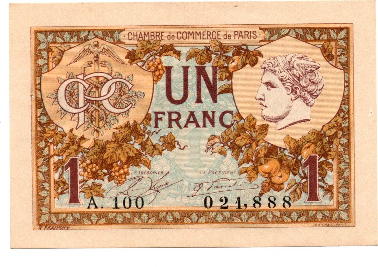 Paris 1 Franc EF | MA-Shops