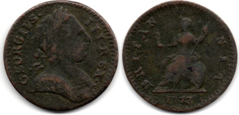 Grande Bretagne - Great Britain Farthing 1773 F | MA-Shops