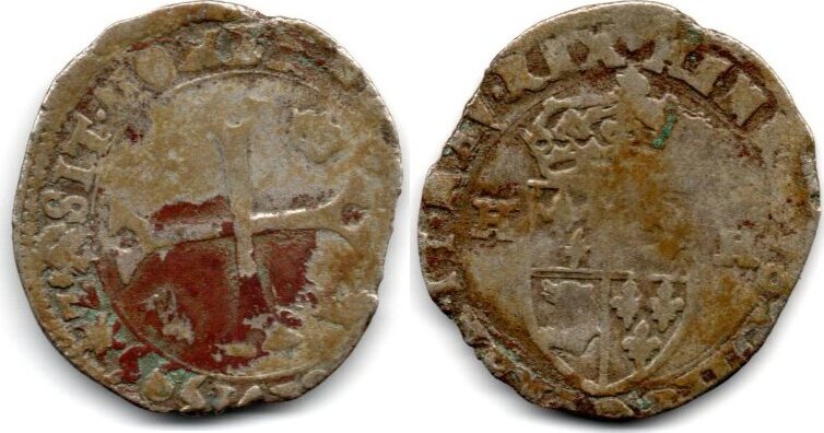 France - Frankreich Douzain du Dauphiné 1595 Z Henri IV B+ | MA-Shops