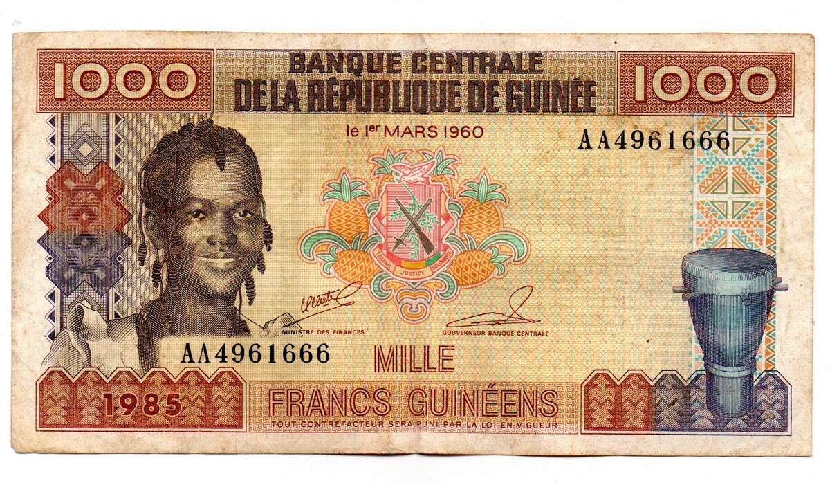 Guinée - Guinea 1000 Francs 1985 F+ | MA-Shops