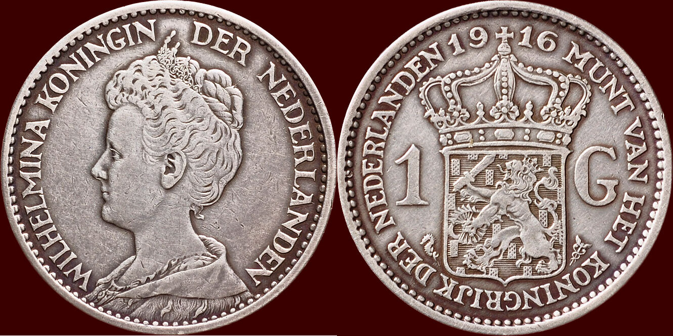 Koninkrijk der Nederlanden 1916 NEDERLAND (NETHERLANDS, KINGDOM) - WILHELMINA, 1890-1948 - 1 ...