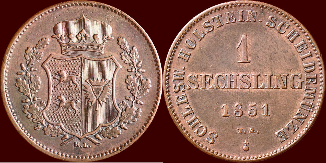 GERMANY - SCHLESWIG-HOLSTEIN - PROVISIONAL GOVERNMENT, 1848-1851 - 1 ...