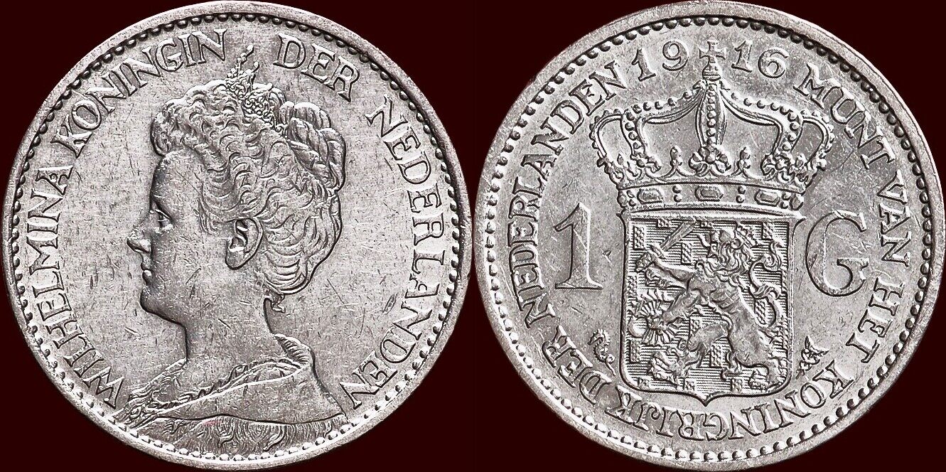 Koninkrijk der Nederlanden 1916 NEDERLAND (NETHERLANDS, KINGDOM) - WILHELMINA, 1890-1948 - 1 ...