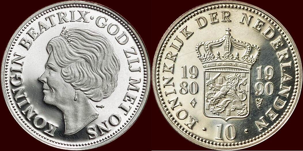 AR Penning 1990 NEDERLAND (NETHERLANDS) - BEATRIX, 1980-2013 - “10 ...