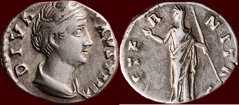 Roman Empire (138-161) FAUSTINA THE ELDER, wife of Antoninus Pius - AR ...